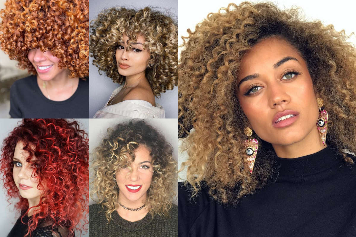 [7 FOTO] Capelli ricci coloratissimi: le migliori idee per cambiare ...